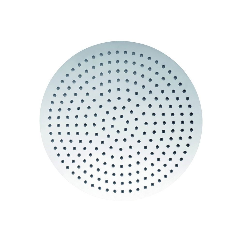 slimline polished stainless steel round 400mm shower head | Imex UK